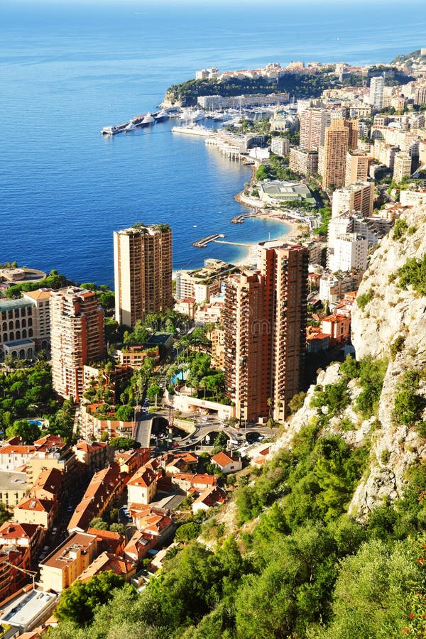 View of the City of Monaco. French Riviera Stock Photo - Image of city ...