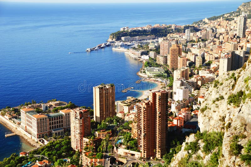 View of the City of Monaco. French Riviera Stock Photo - Image of carlo ...