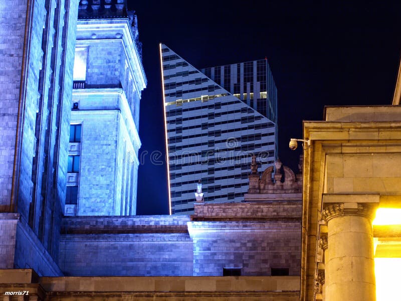 View of city night stock image. Image of scene, landscape - 81139467