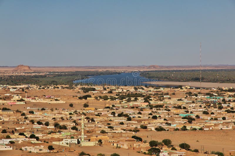 The View on the City on the Nile River in Sudan, Africa Stock Photo ...