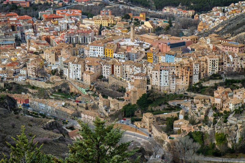 A View of a City Over the Rooftops Stock Photo - Image of houses, city ...