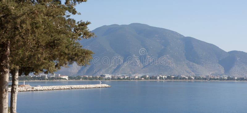 View of the City and Port Finike Marina Stock Image - Image of beauty ...