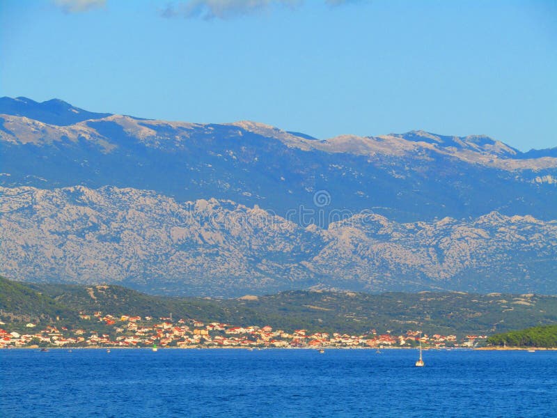 The View of the City of Rab in Rab Island Croatia Stock Photo - Image ...