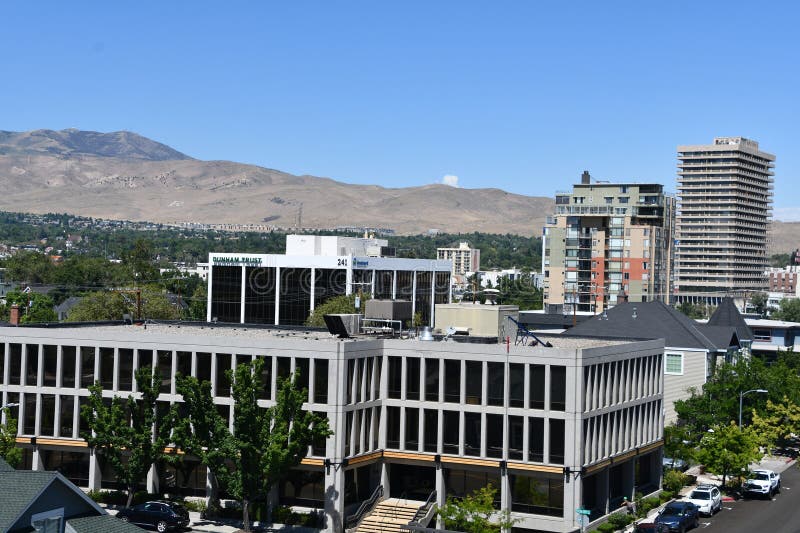 View of the City of Reno in Nevada Editorial Photo - Image of america ...