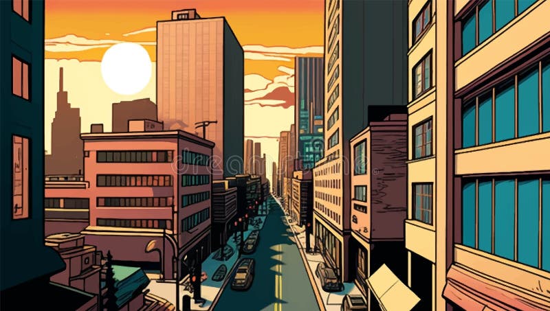 Comic Book Cityscape Stock Photos - Free & Royalty-Free Stock Photos ...