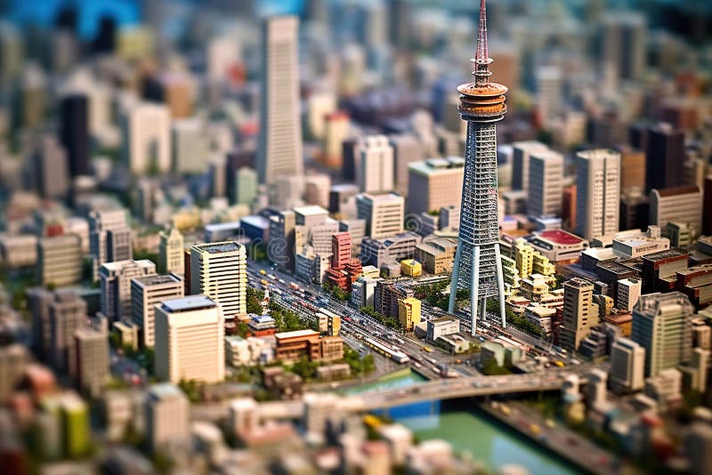 A View of a City with Tall Buildings. Generative AI Image. Stock Image ...