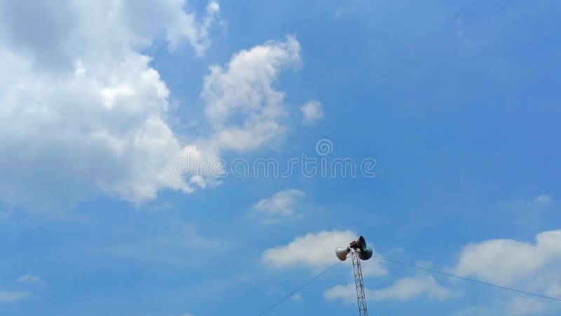 The View of the Clear Sky, with the White Clouds, the View of the ...