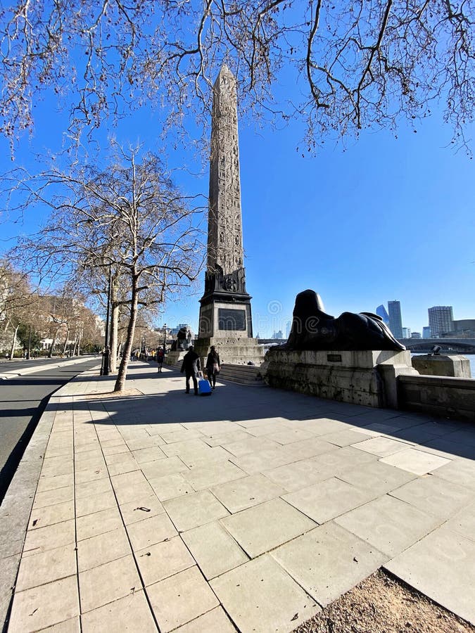 A View of Cleopatra S Needle Editorial Photography - Image of taking ...