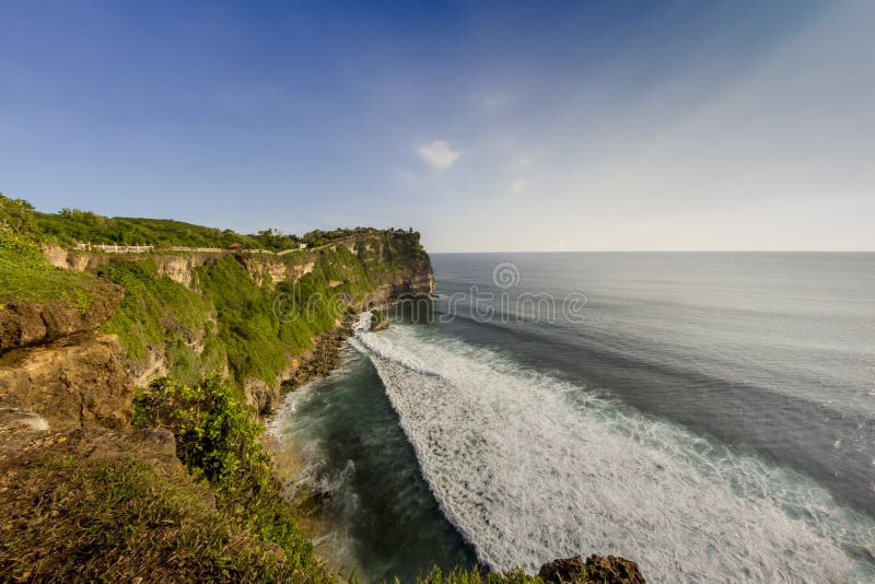 View of a Cliff in Bali Indonesia. Stock Image - Image of beach, coast ...