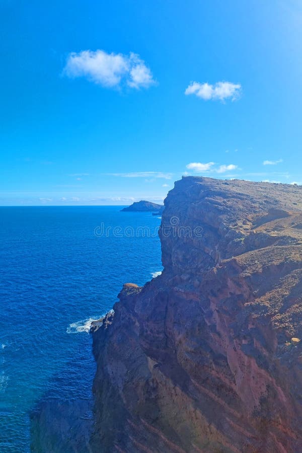 View of Cliff Cliffs or Islands in the Ocean. the Background of Nature ...