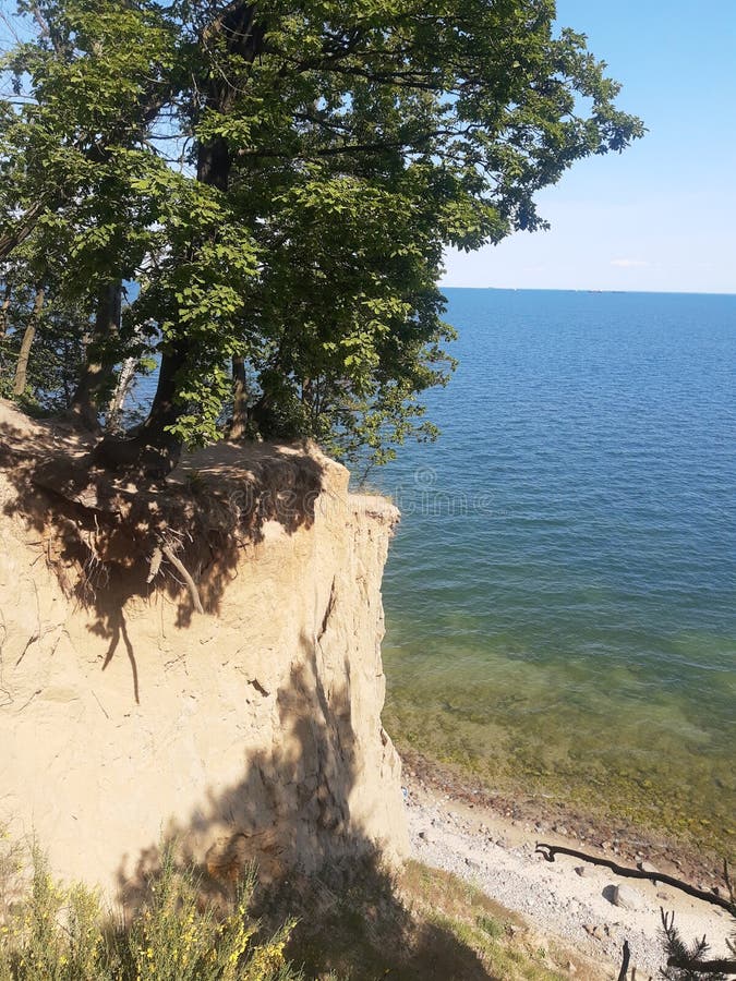 View from the Cliff in Orlowo in Gdynia To the Baltic Sea Stock Image ...
