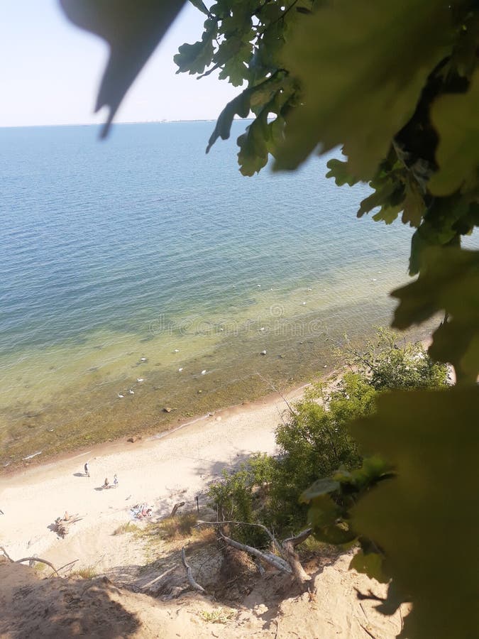 View from the Cliff in Orlowo in Gdynia To the Baltic Sea Stock Photo ...