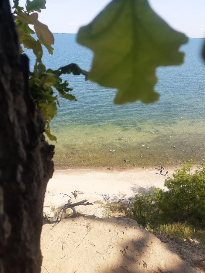 View from the Cliff in Orlowo in Gdynia To the Baltic Sea Stock Photo ...