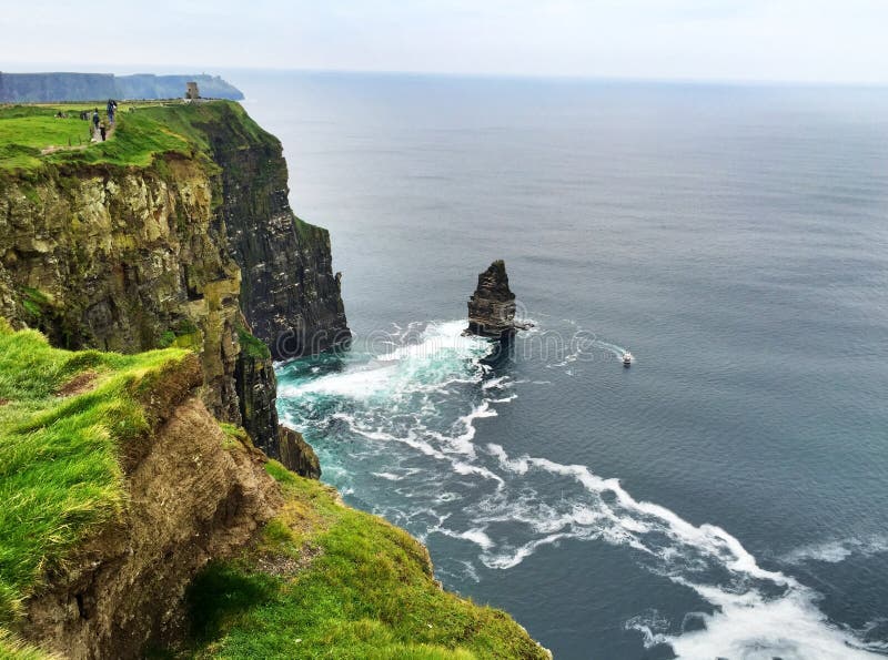 Cliffs of Moher Ireland from Above Stock Image - Image of travel ...