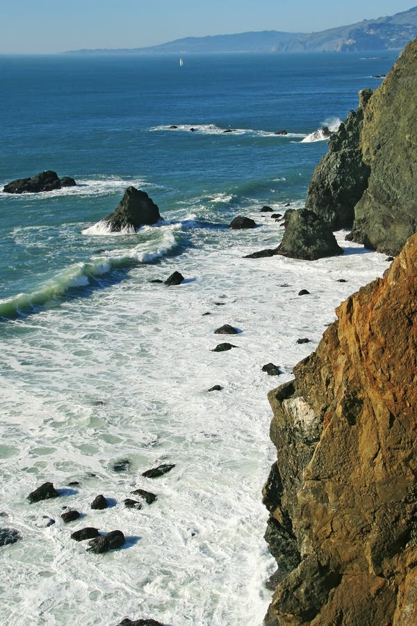 View of the Cliffs in San Francisco Stock Image - Image of scenery ...