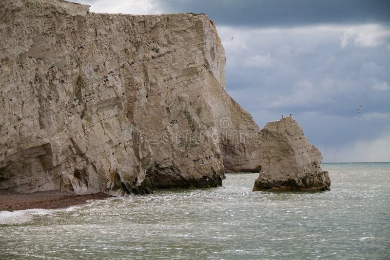 View of Cliffs at Seaford Head Stock Image - Image of seaford ...
