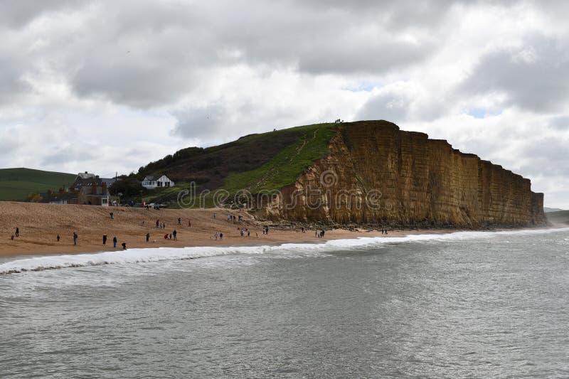 View of the Cliffs at West Bay Editorial Stock Image - Image of coast ...
