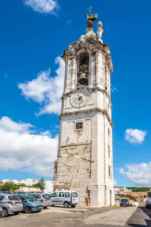 View at the Clock Tower Ajuda in Lisbon - Portugal Editorial Photo ...