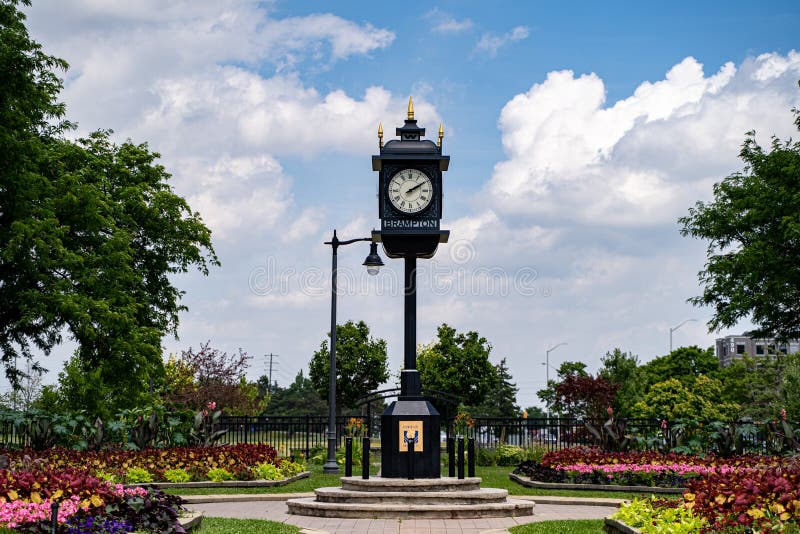 View of Clock Tower at Chinguacousy Park in Brampton. Editorial Image ...