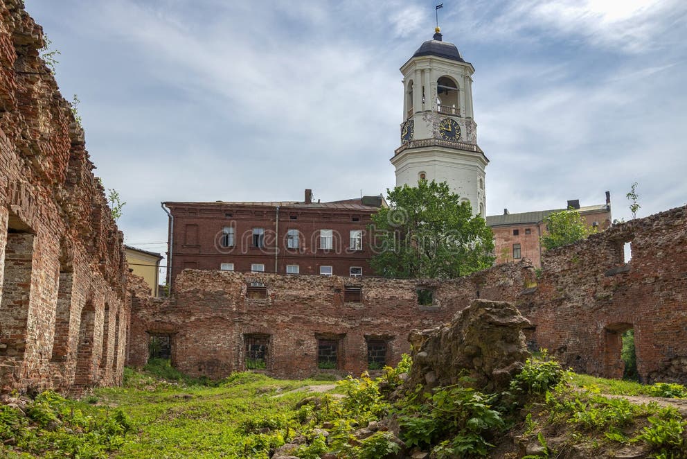 View of the Clock Tower from the Territory of the Destroyed Cathedral ...