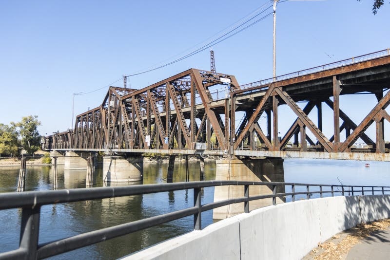 View of Closed Wooden Drawbridge Stretching Across a River Stock Image ...