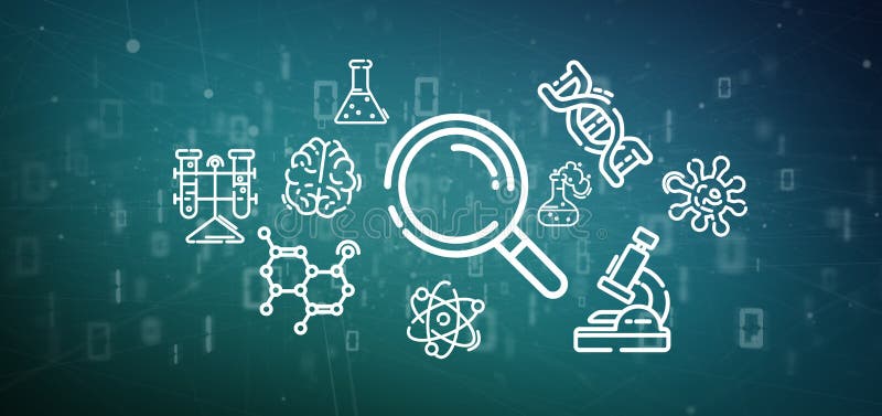 Cloud of science icon stock illustration. Illustration of skin - 161358908