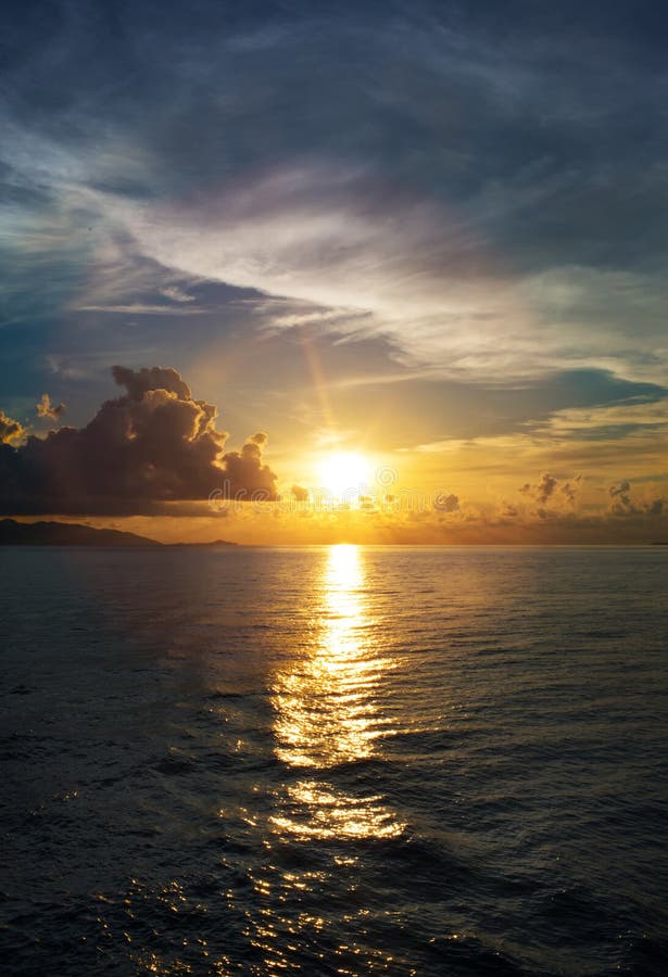 View on cloud sky stock image. Image of scene, sunrise - 79275011