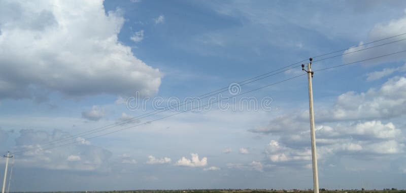 Current Pole with Insulators Stock Photo - Image of high, equipment ...