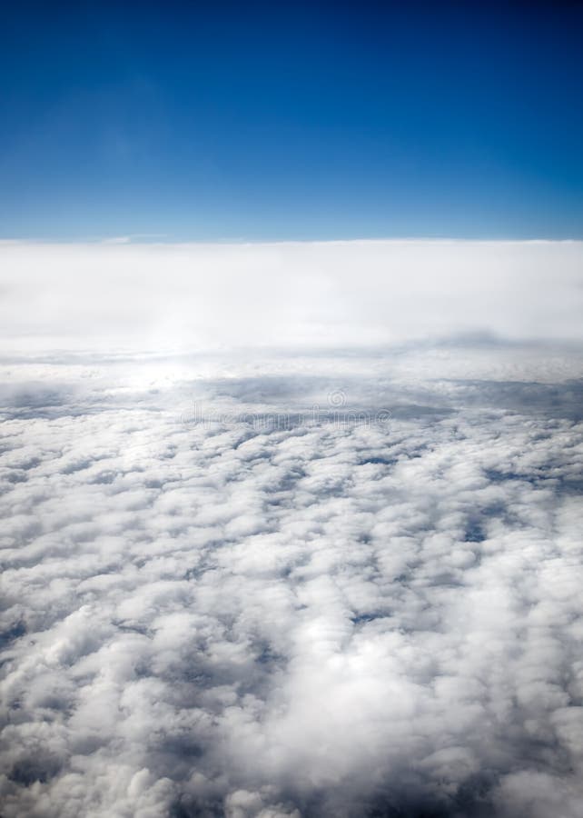 View of Clouds from a Airplane Window Stock Photo - Image of high ...