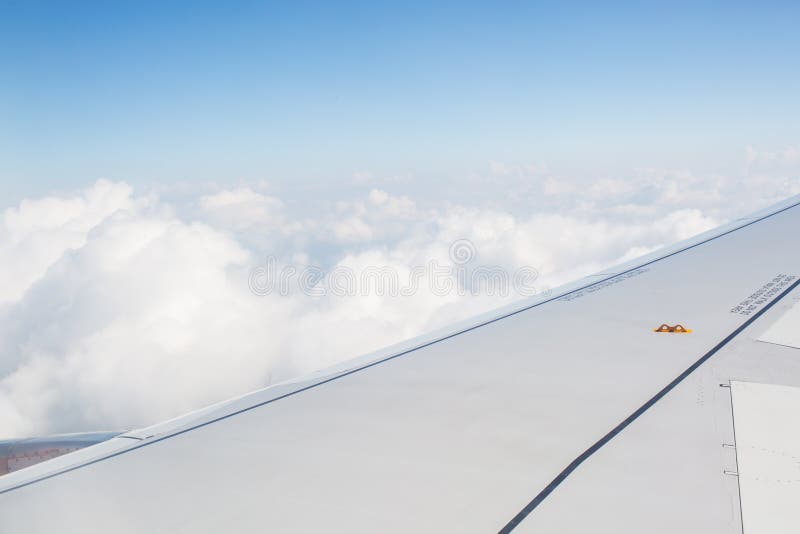 View of Clouds from High Up in the Sky. Stock Image - Image of beauty ...