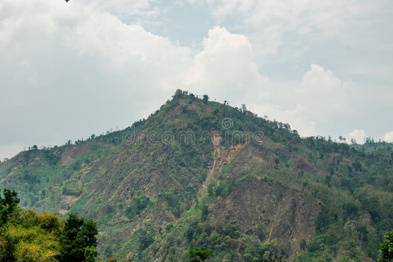 View of a Hill in Bandung West Java Indonesia Stock Photo - Image of ...