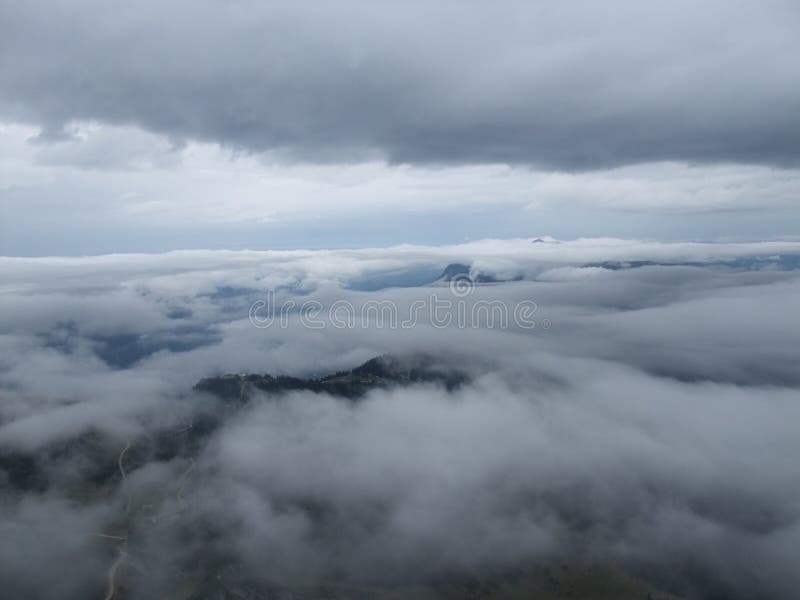 View of the Cloudy Sky from the Other Side of the Clouds Stock Image ...