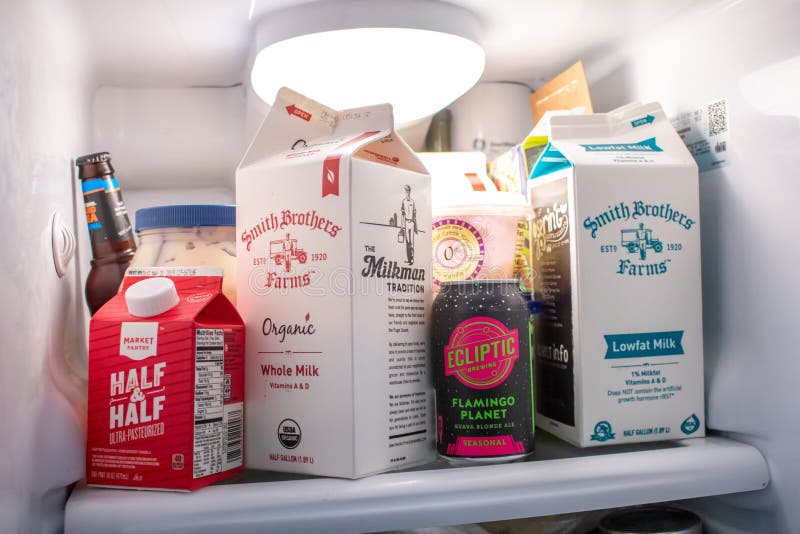 Food inside the fridge editorial stock photo. Image of product - 166689973