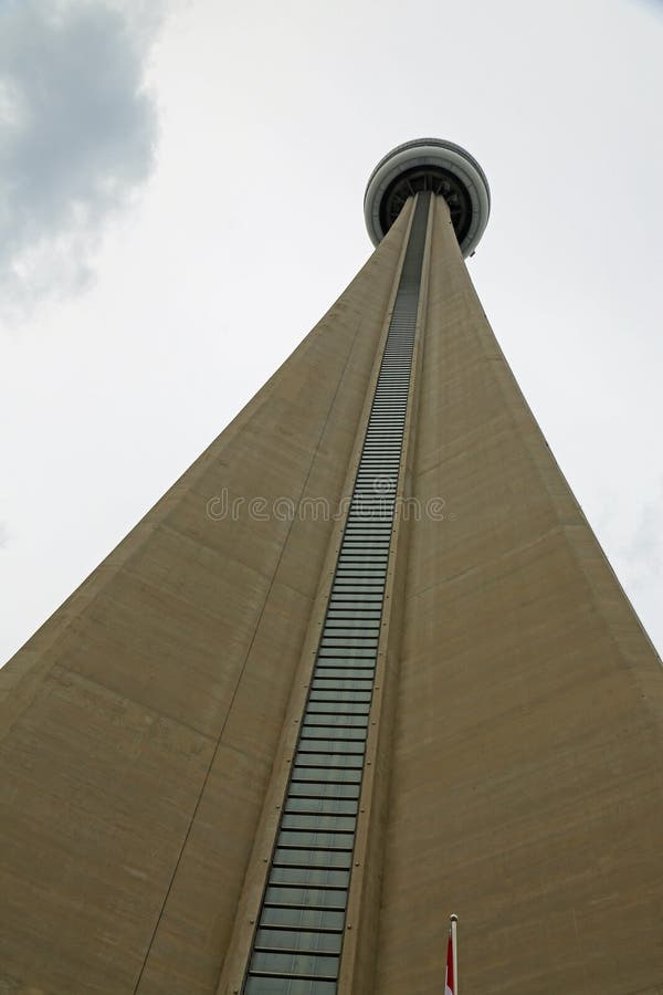 Standing Under CN Tower Vertical Editorial Photography - Image of ...