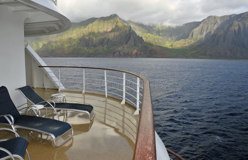 View of the Coast from the Balcony Stock Photo - Image of ocean ...