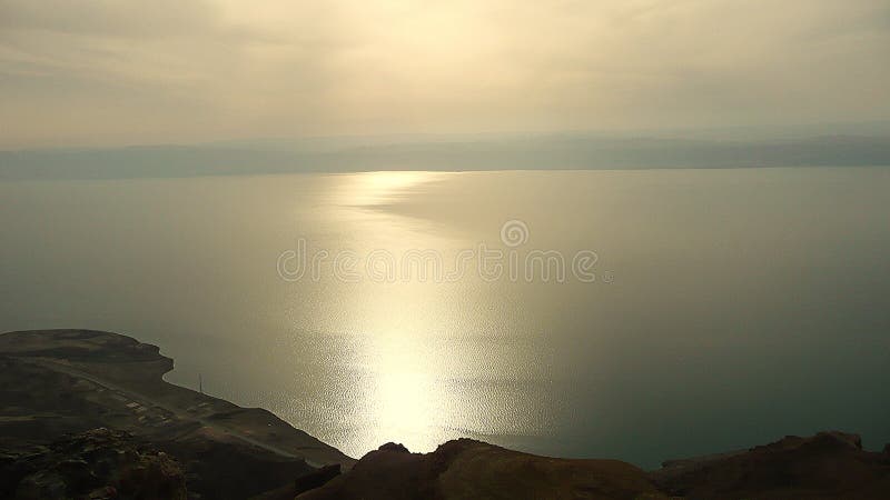 View of the Coast of the Dead Sea, Jordan Stock Image - Image of ...