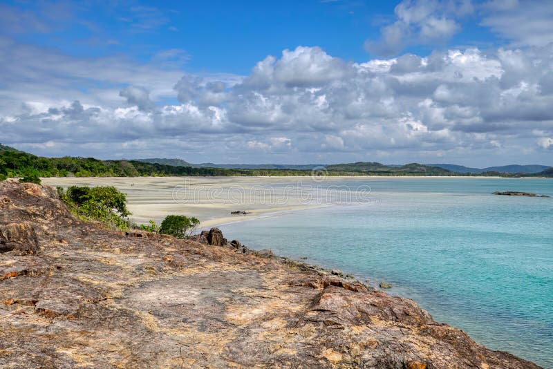 View from the Tip of Australia with Rainbow Sky Stock Image - Image of ...