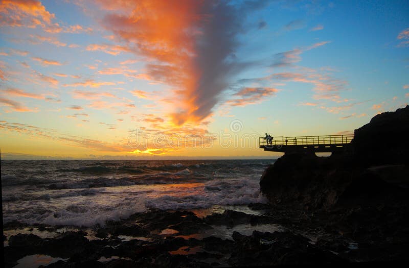 Jetty into the Sunset stock photo. Image of nido, empty - 8929490