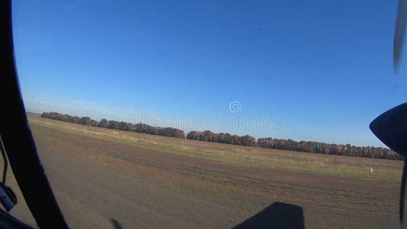View from the Cockpit on the Runway during Takeoff Stock Footage ...