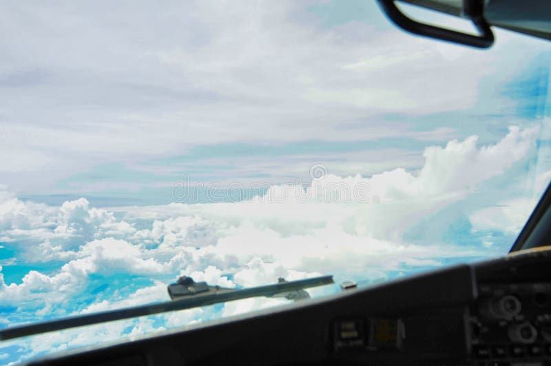 View from cockpit window. stock image. Image of cockpit - 190193247