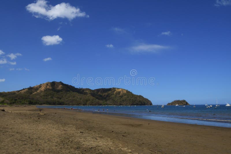 View of Coco Beach in Culebra Bay on the Pacific Stock Image - Image of ...