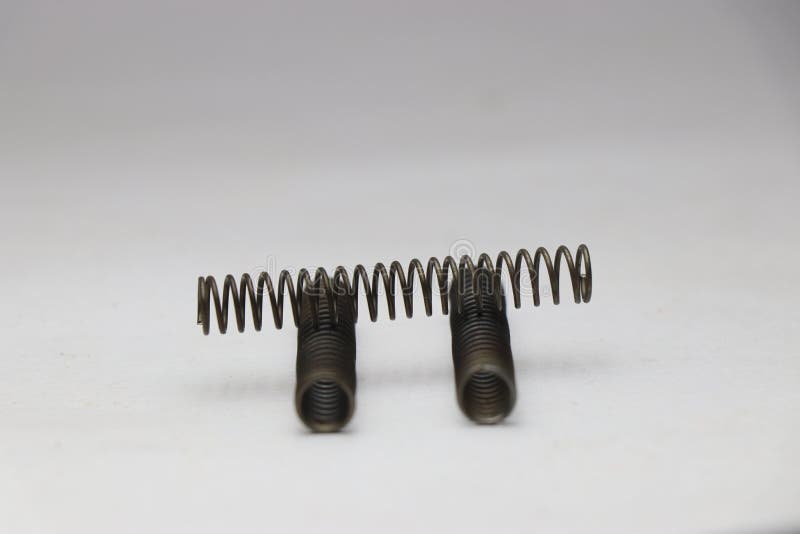 View of Coiled Metal Compression Springs Placed in Such a Way To Have a ...