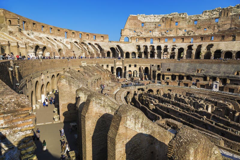 View of the Coliseum Inside, Rome Editorial Photo - Image of place ...
