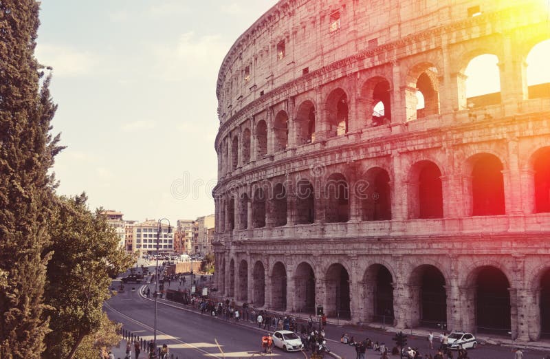 View on Coliseum stock photo. Image of europe, amphitheater - 107531066