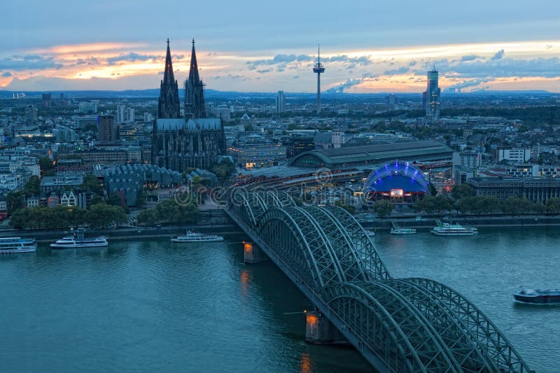 View of Cologne stock image. Image of bridge, german - 27236641