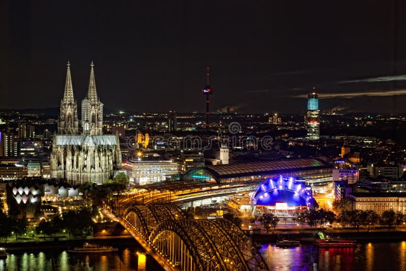 View of Cologne stock photo. Image of boat, view, blue - 28582198