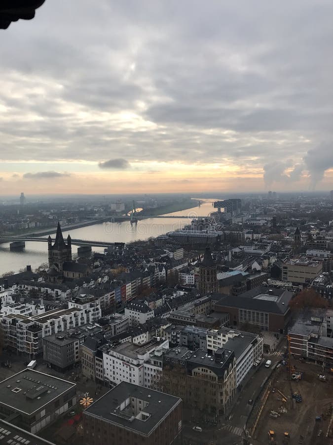 View from Cologne Cathedral Stock Photo - Image of extraordinary, dusk ...