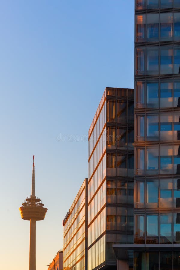 View of the Colonius Tower in Cologne, Germany Editorial Photo - Image ...