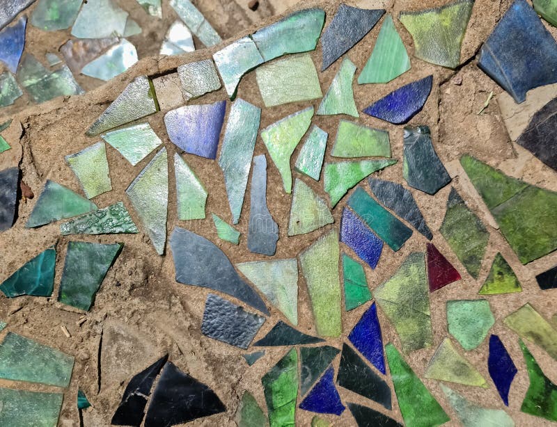 View at Color Floor Tiles on the Ground Stock Image - Image of texture ...