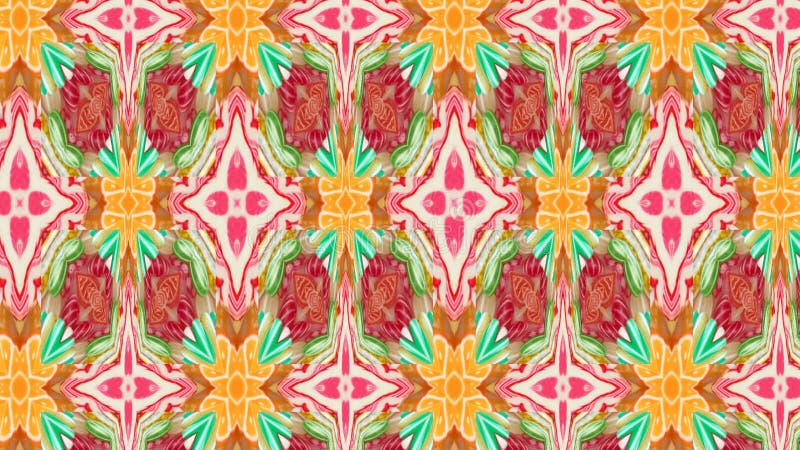 View of Colorful Animated Patterns Transforming into Different Shapes ...